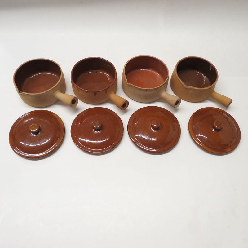 Vintage French Vallauris Terra Cotta Clay Cooking Pots/Casseroles ...